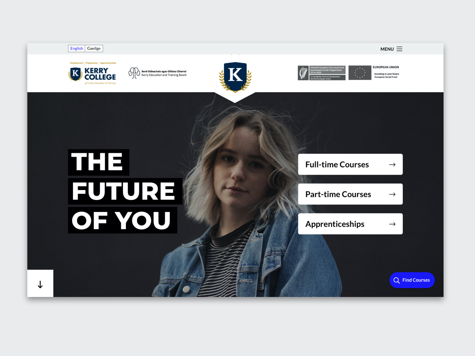 College Hero Unit update by Dave Meier for Hidden Depth on Dribbble