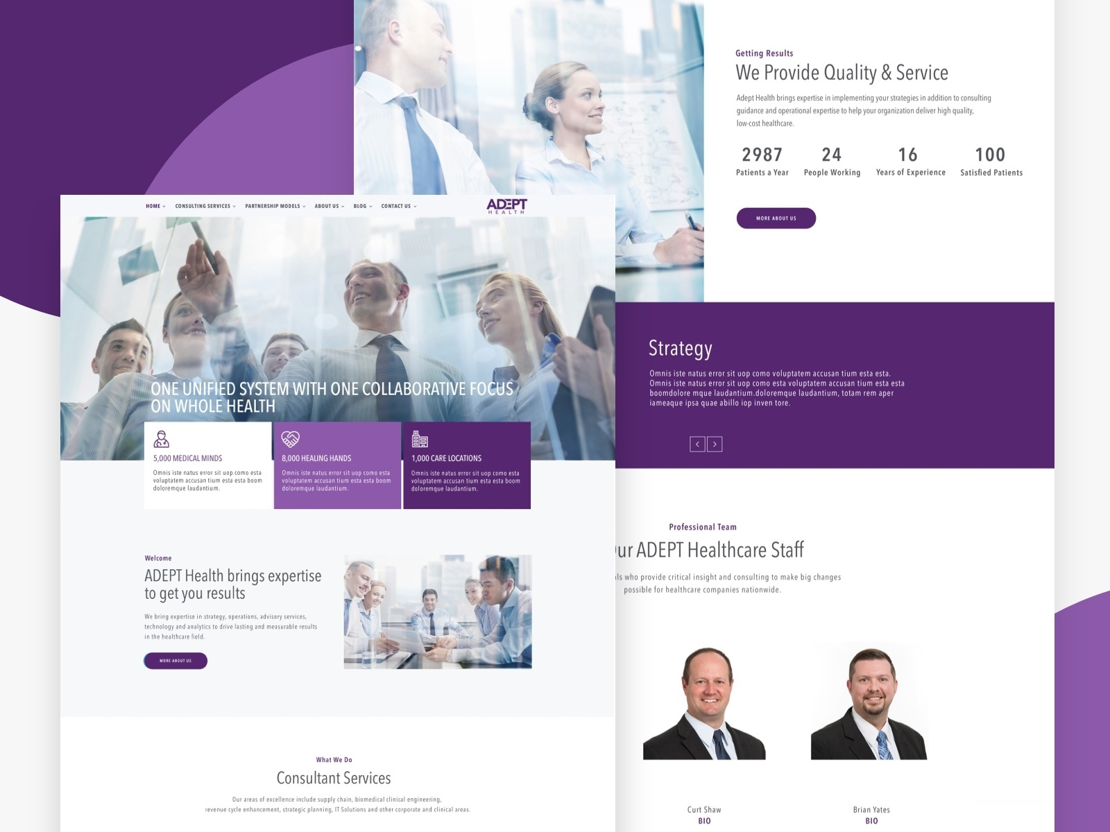 Adept Health by Ray Williams on Dribbble