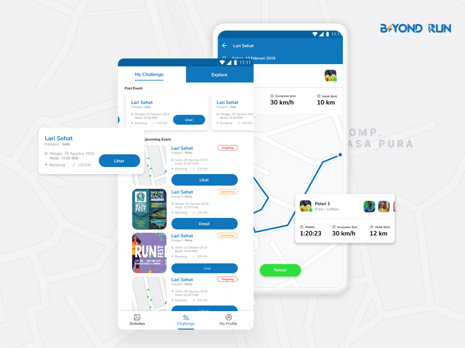 Mobile App Beyond Run by Haerul on Dribbble