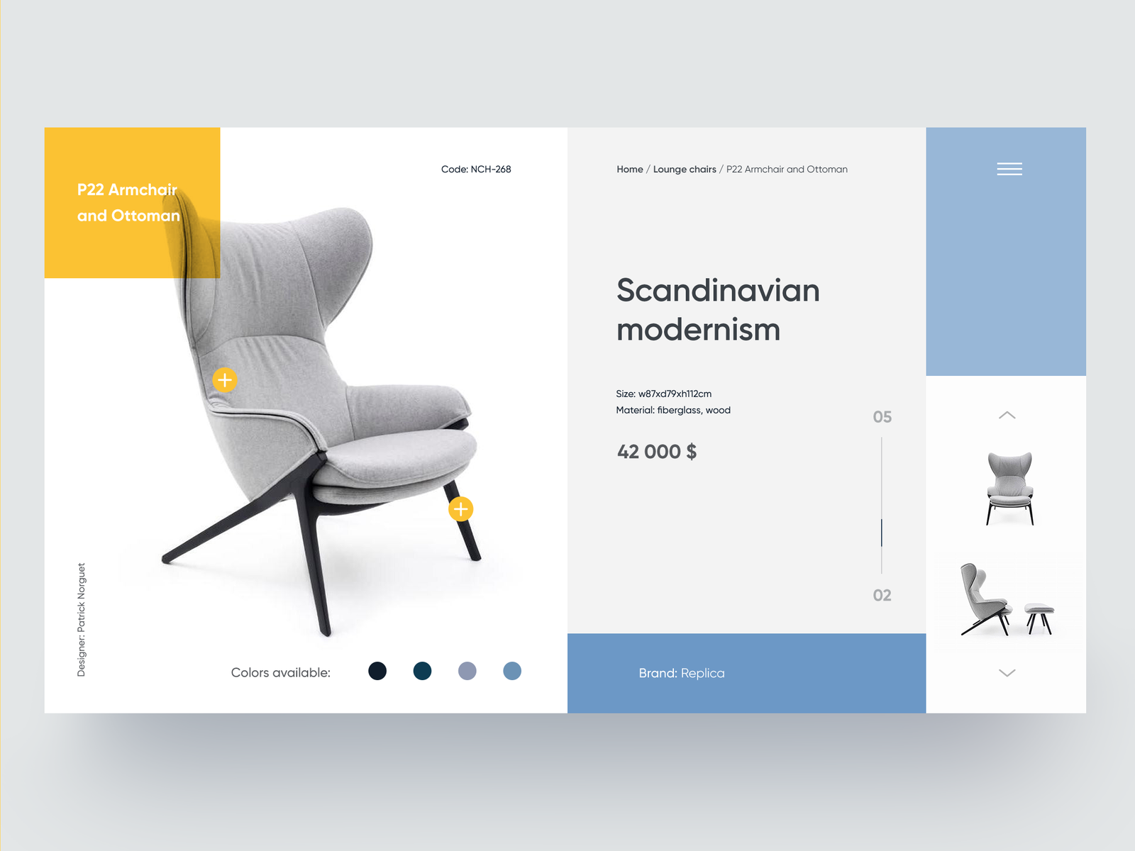 Chair daily ui by Julia Hetman on Dribbble