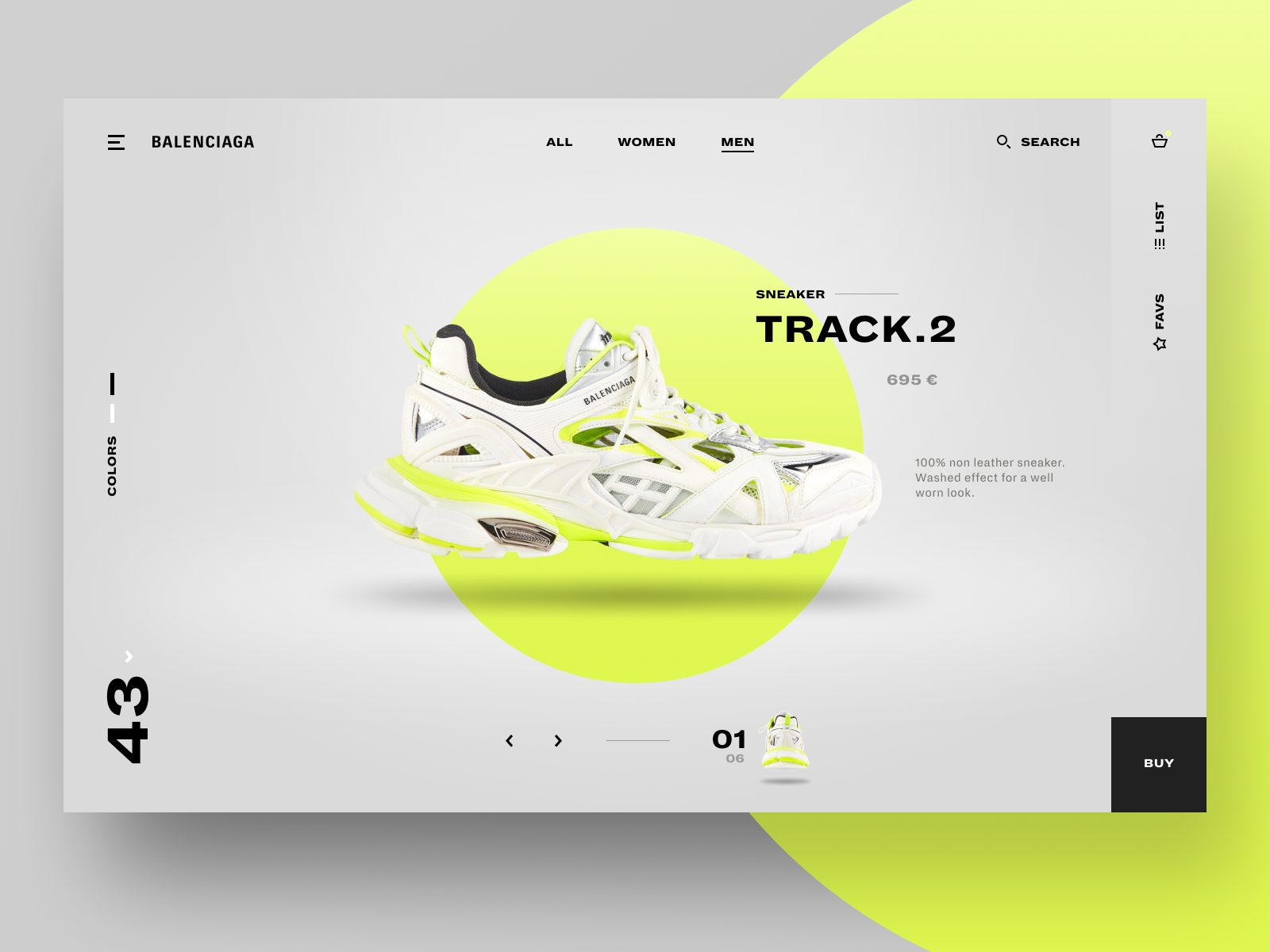 Sneaker Website Product Page by Jan Mendzigall on Dribbble