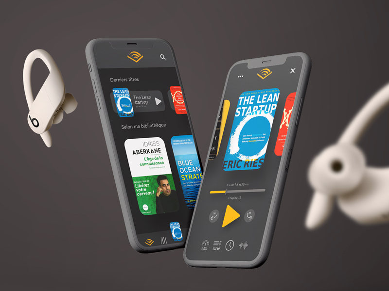Audible app concept redesign app by Sabri on Dribbble