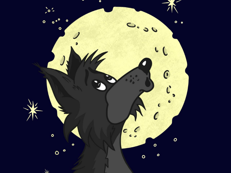 Do wolves really howl at the moon? by Natalia Hapankova on Dribbble