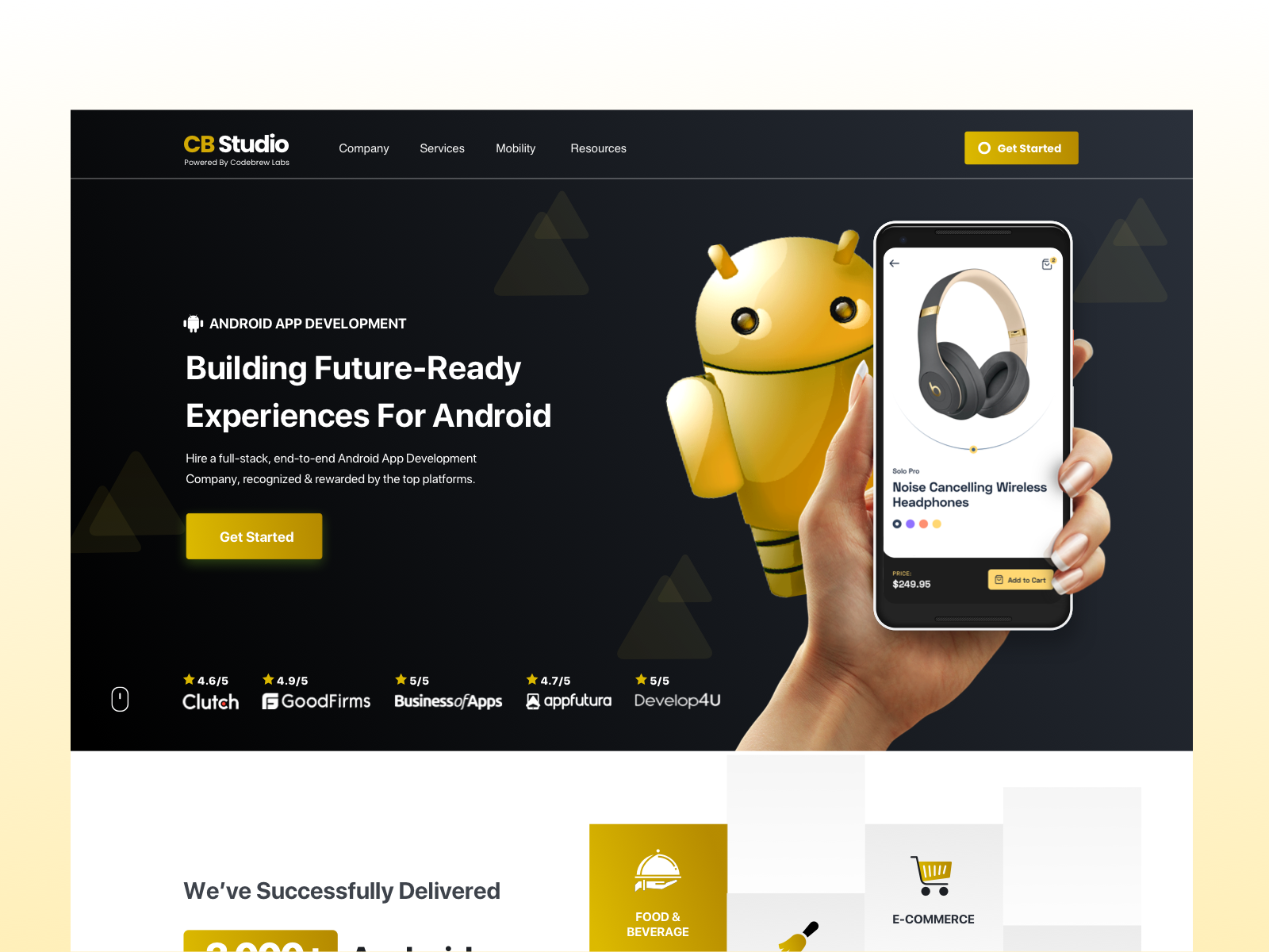 Hero Header Android App Development By Lakhwinder Singh On Dribbble