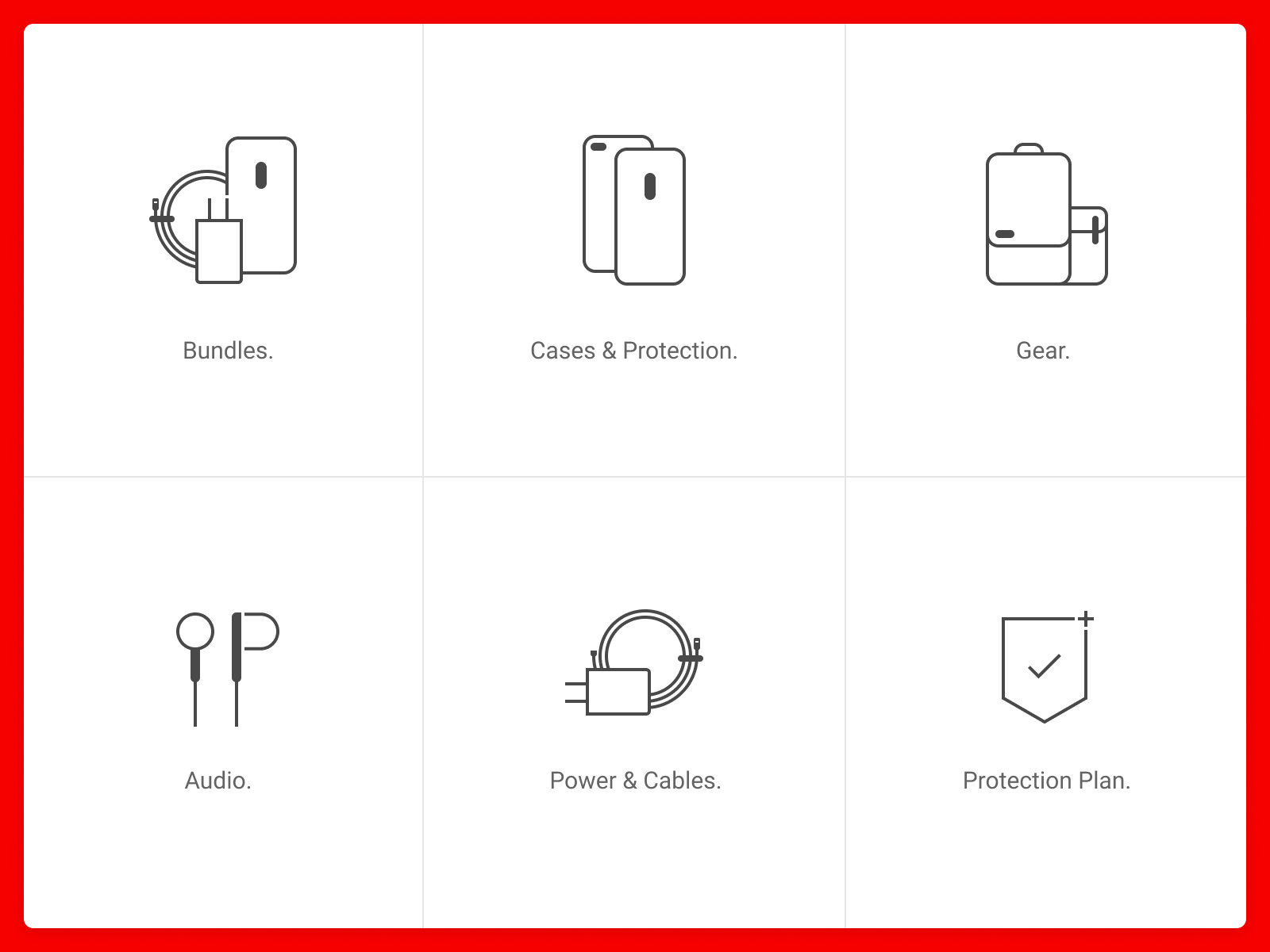 OnePlus Category Icons by Petar Cirkovic on Dribbble