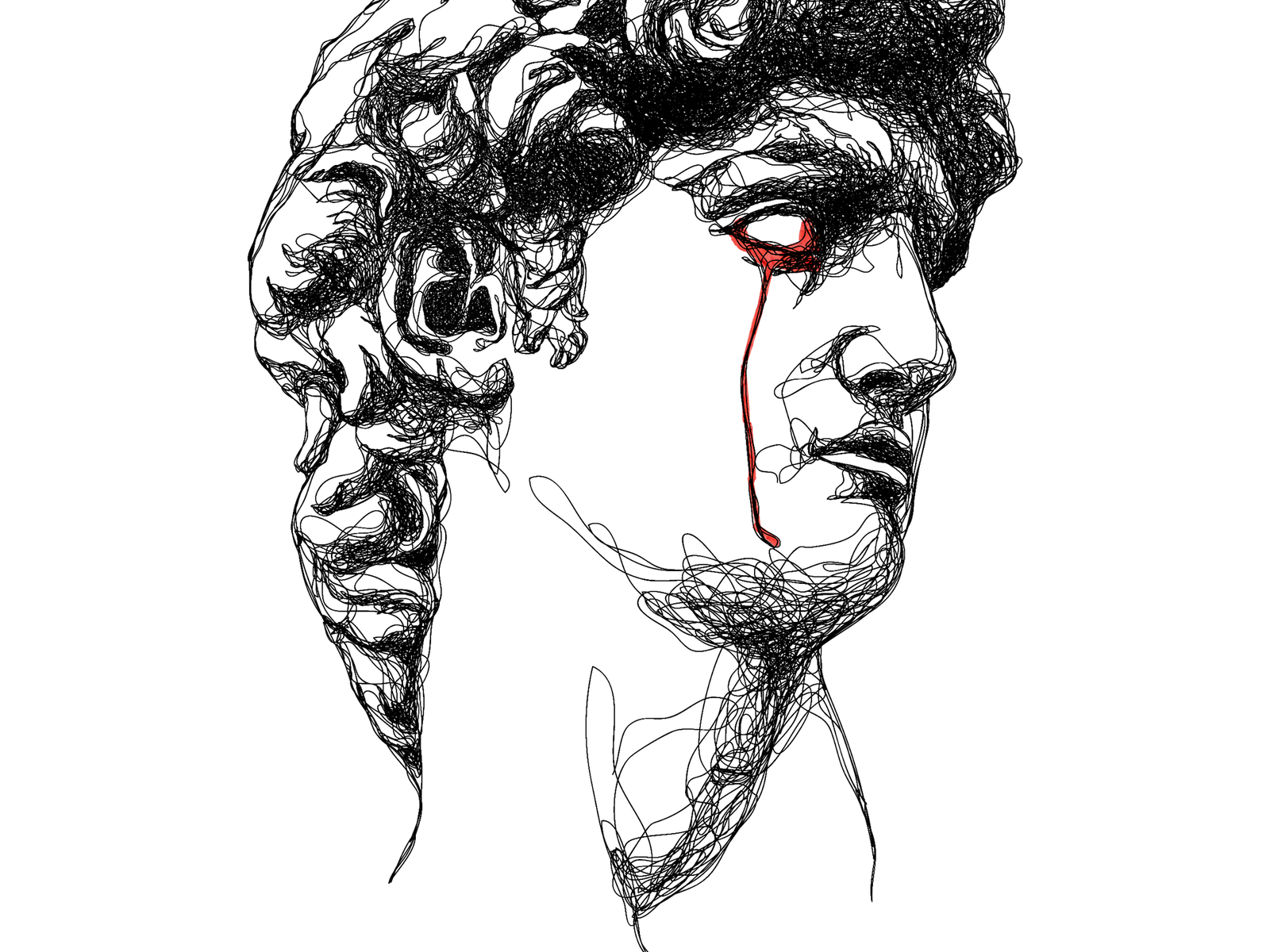 Sad David by abdelrhmanmky on Dribbble