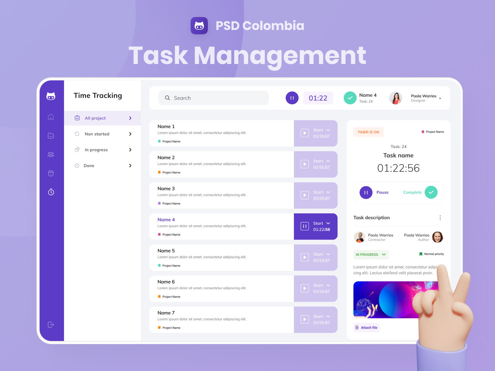 Task Managment by Юлия Петрина on Dribbble