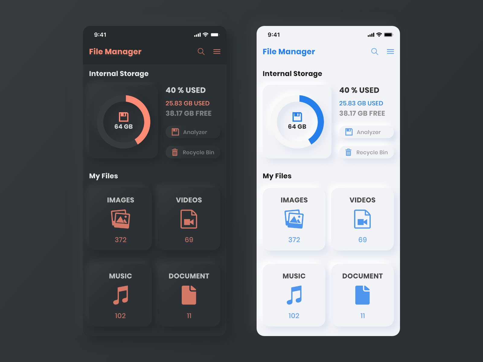 File Manager App by Aji Prakoso on Dribbble