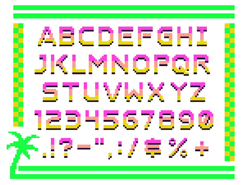 👾 WIP Font of the 16-bit Persuasion 👾 by Studio Super on Dribbble
