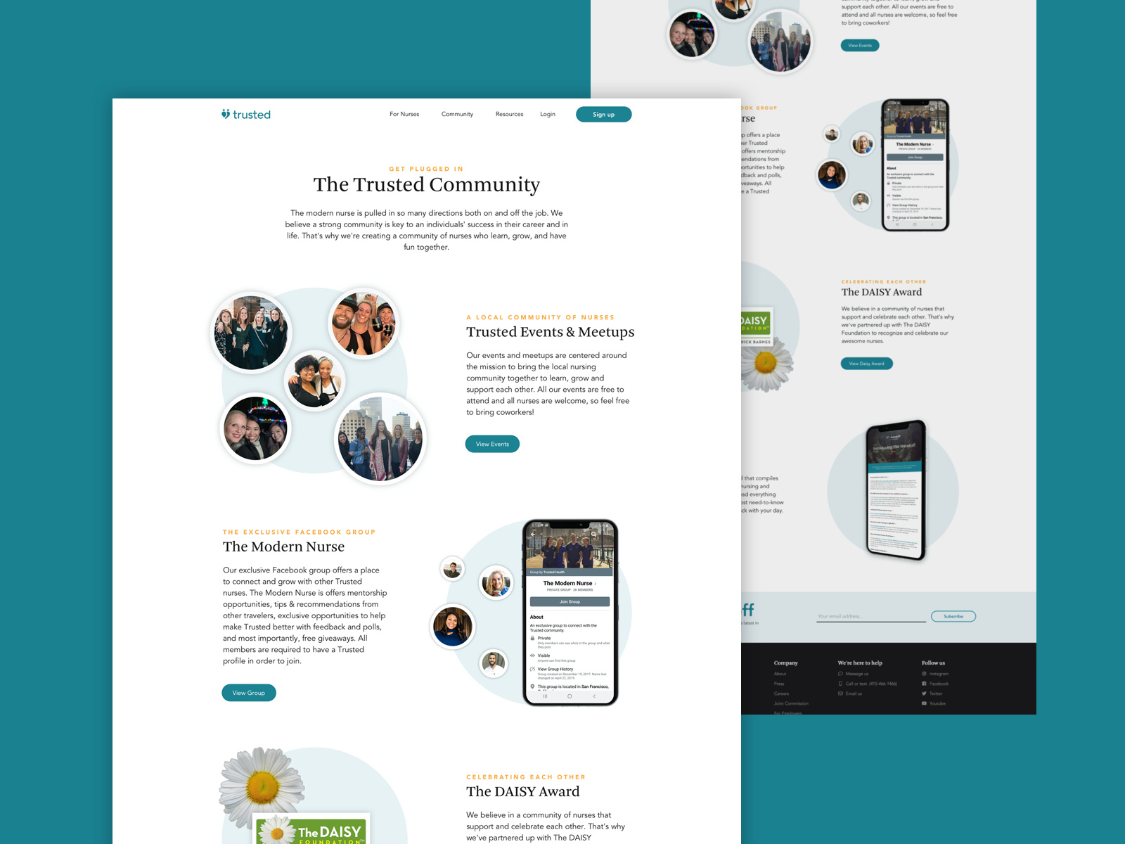 Community Page by Paul Circle on Dribbble