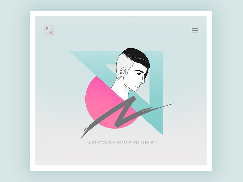 Portfolio Home Page by Paul Circle on Dribbble