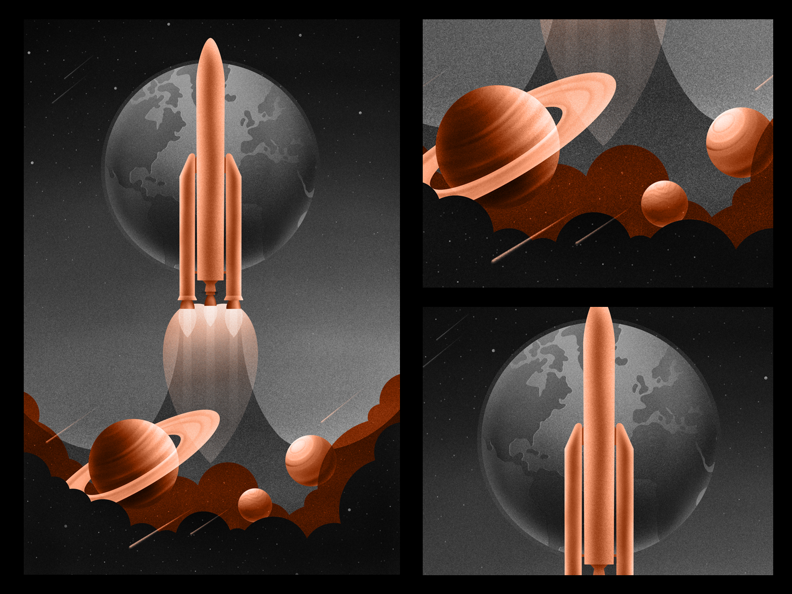 Ariane 5 by Grzegorz Kemona on Dribbble