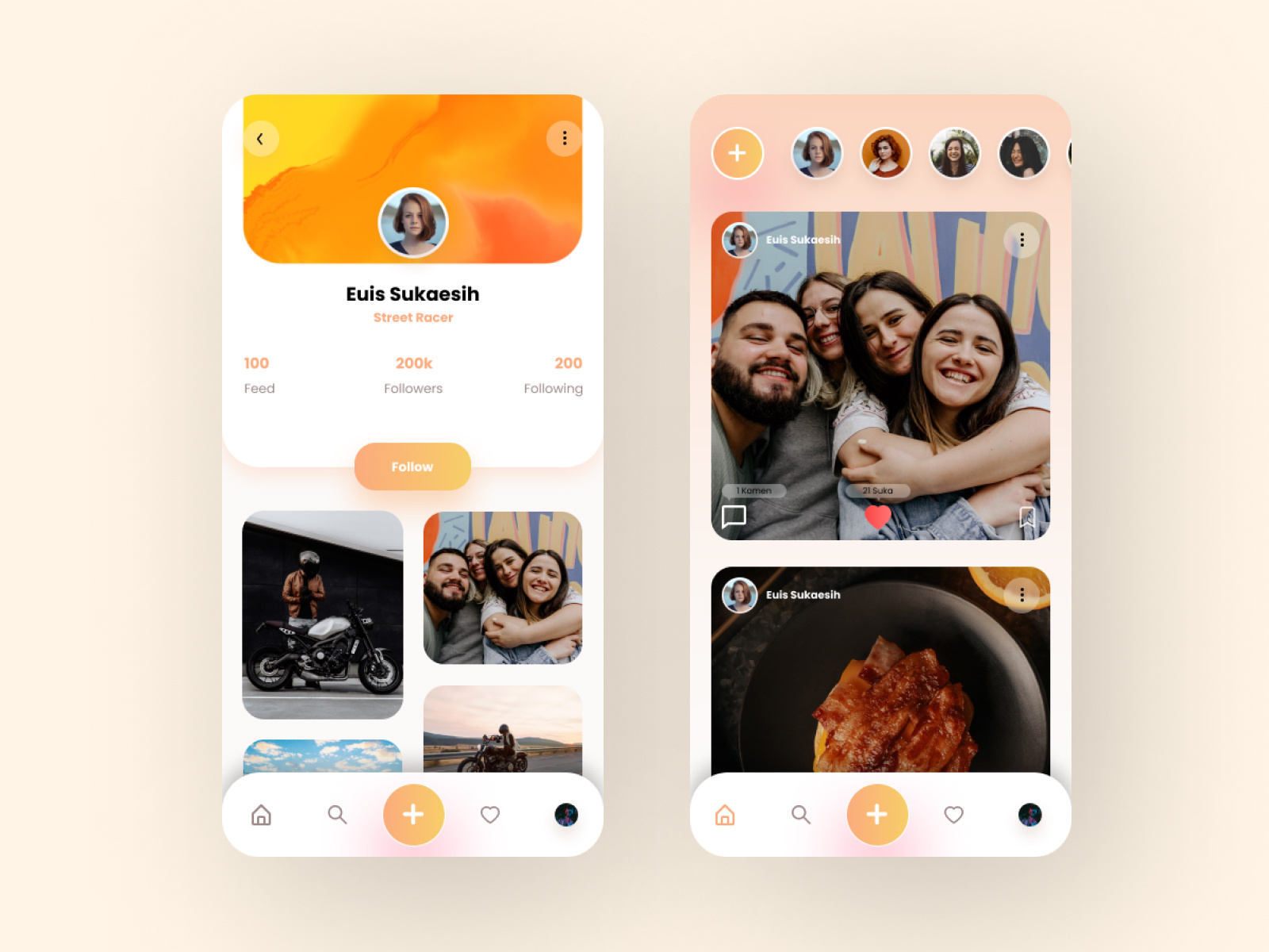 Daily UI Challenge 006 | User Profile by Vikry Pratama on Dribbble