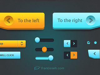 Sweet Dark Ui Kit Free Psd by Frantisek Krivda on Dribbble