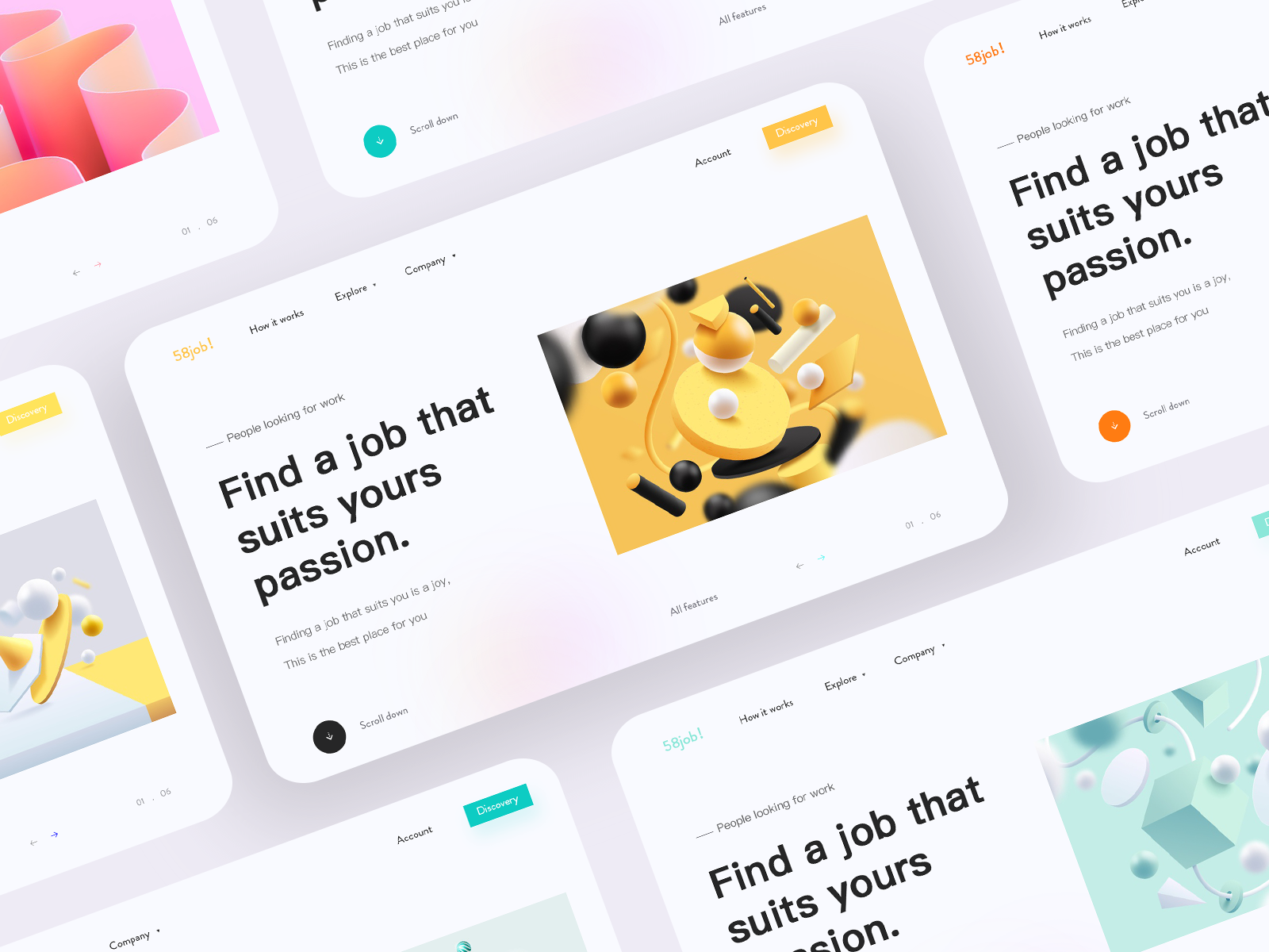 Landing Page Exploration - Website by Marcus Leo on Dribbble