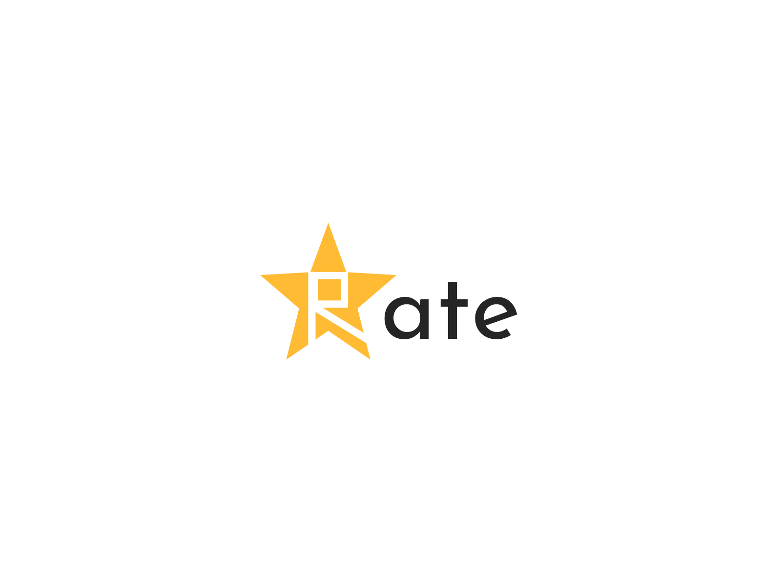 Rate logo by Sanjeev Hiremath on Dribbble