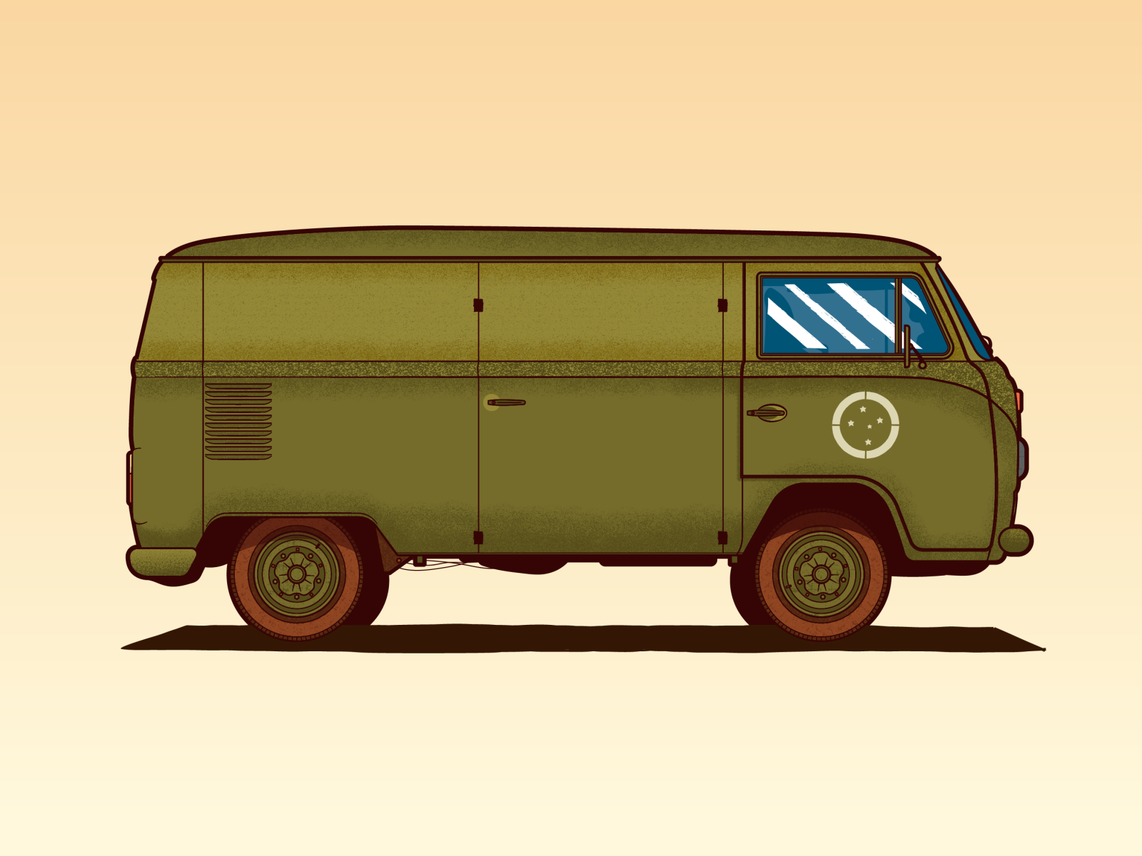 Army VW Kombi by Diego Catto on Dribbble