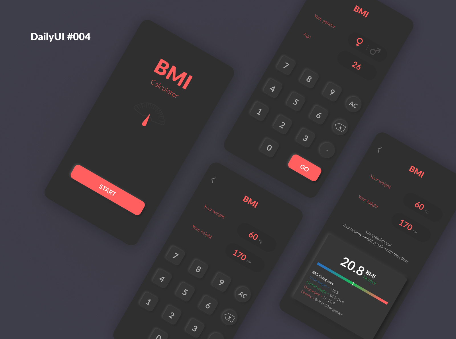 Daily UI #004 - Calculator by Cristina Guedes on Dribbble