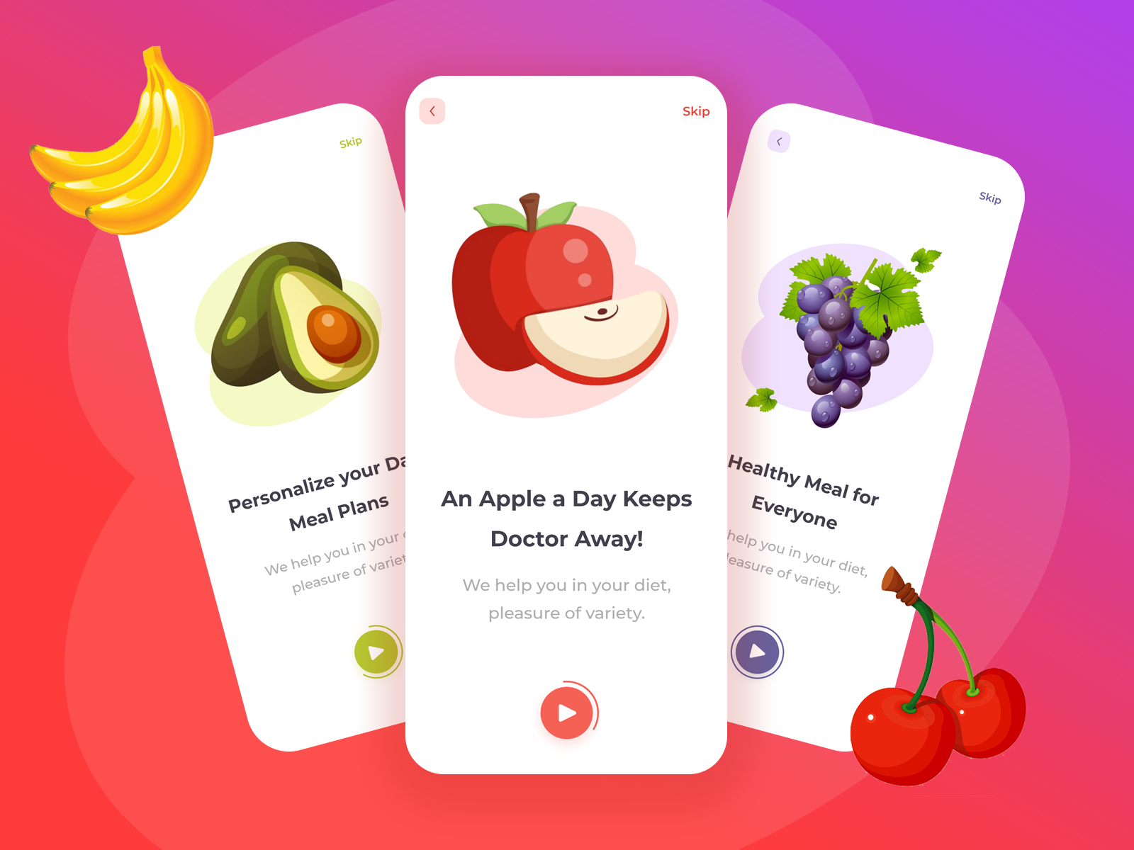 Fruit Delivery App (Screen Onboarding) by Attiqa Naz™ on Dribbble