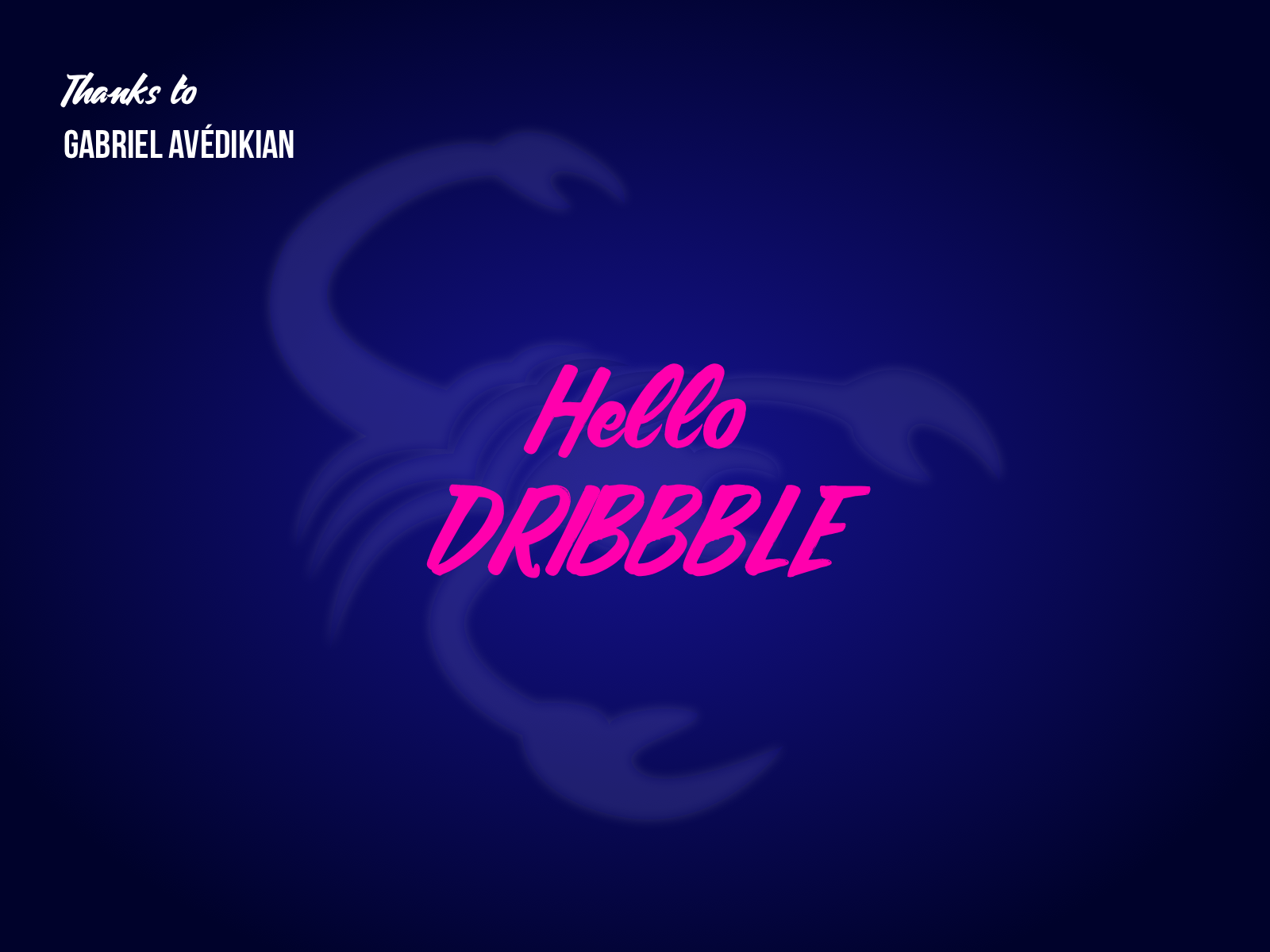 Hi Dribbble! by Simon Boily on Dribbble