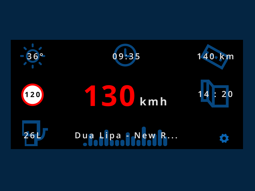 Daily UI :: 034 Car Interface by Sterczl Gabor on Dribbble