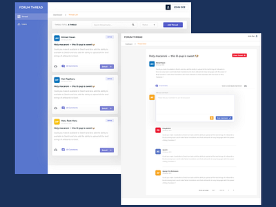 Thread forum by Agung prio rismawan on Dribbble