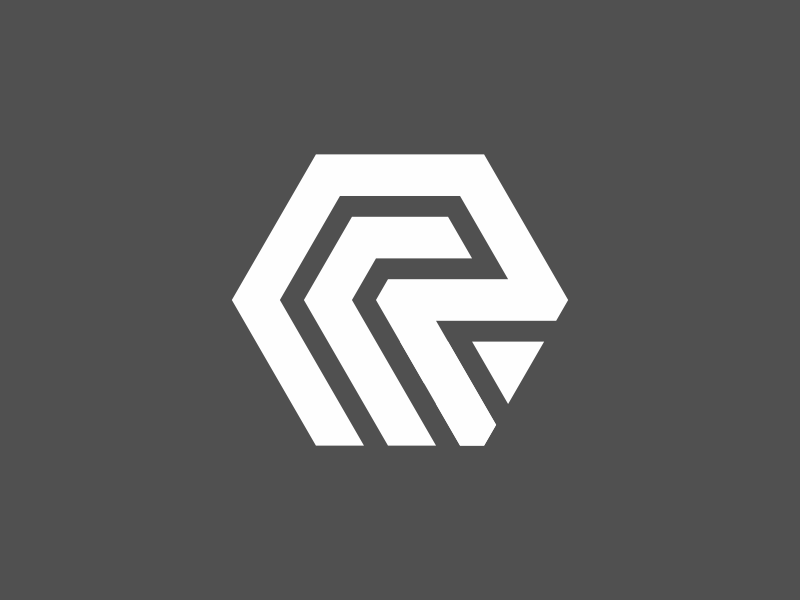 R hexagon monogram logo by lukcy.sraz on Dribbble