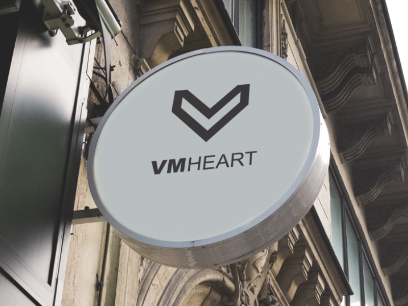VM heart monogram logo by lukcy.sraz on Dribbble