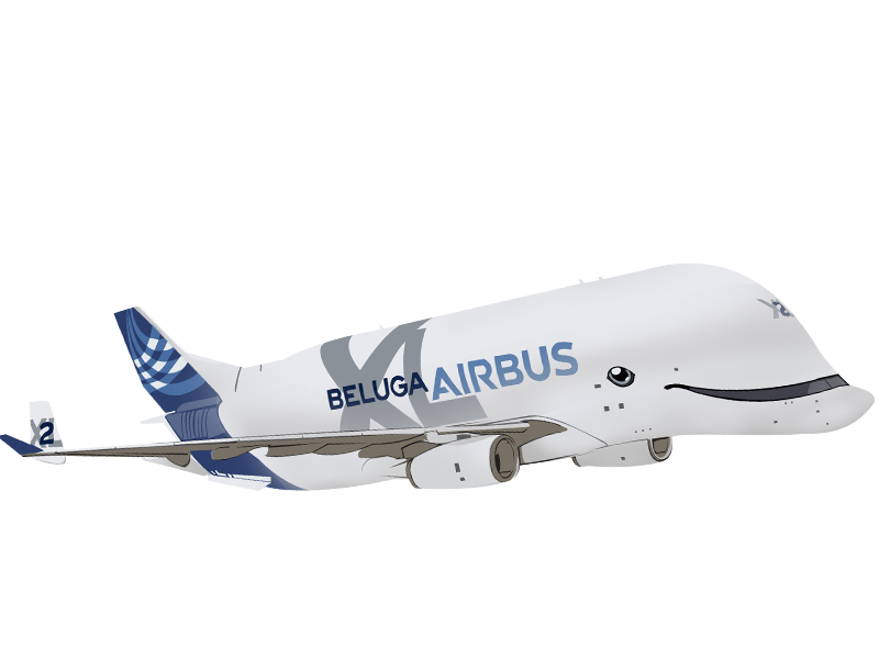 Vexel Art beluga airbus by Yusuf Iqbal Siregar on Dribbble