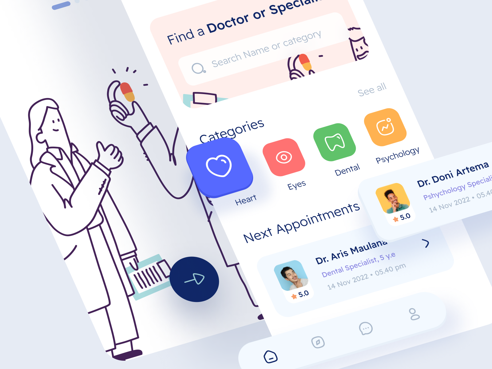 Health Care Apps by Muhammad Ilham Julianto for MAGIKA on Dribbble