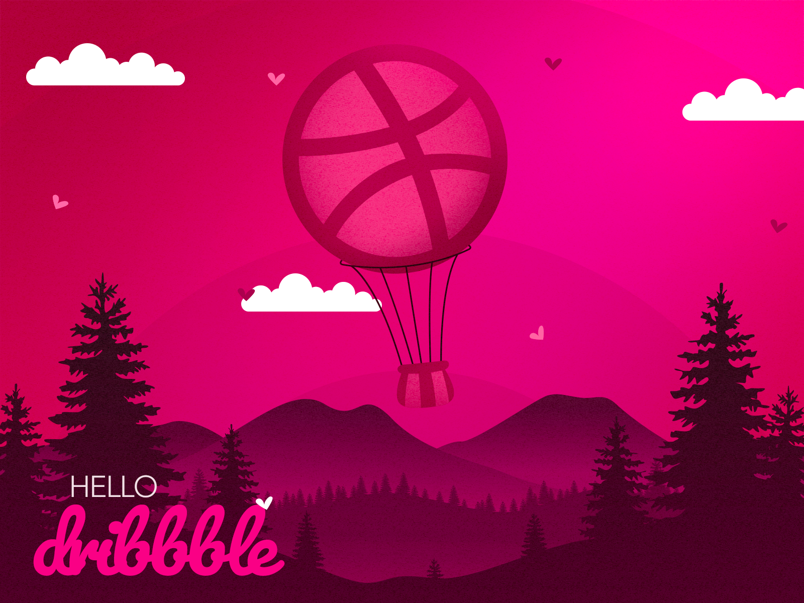 Hello Dribbble by Or Noga on Dribbble