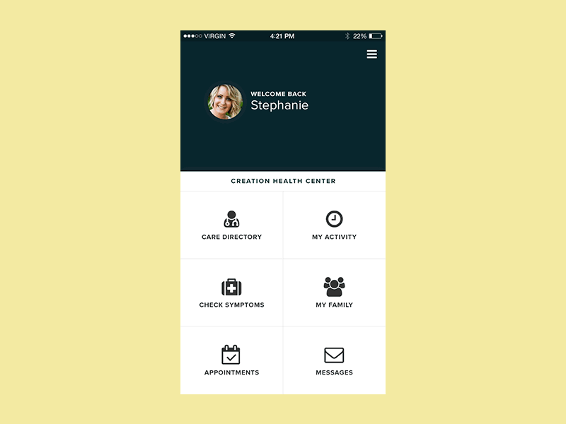 Mobile Navigation Animation by Nik Williamson on Dribbble