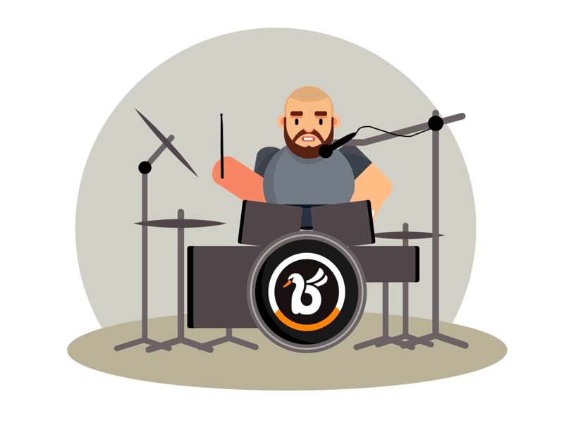 Groovy Drummer By Davorin Švaner On Dribbble