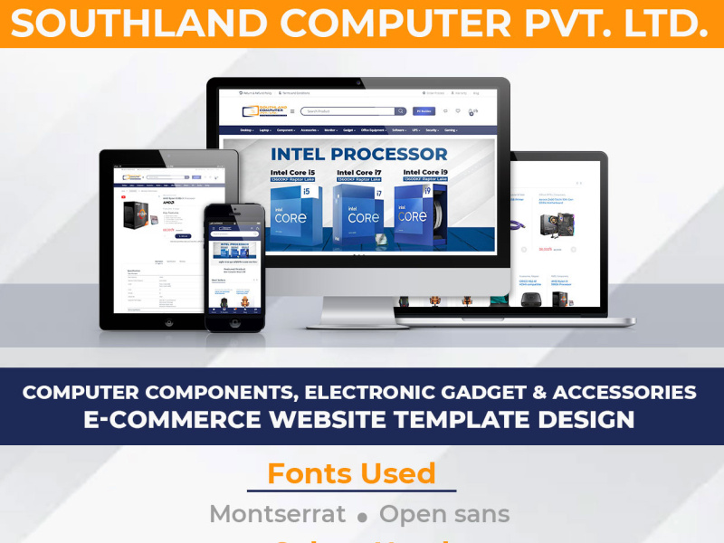 Southland Computer Website Template Design by Md.Towhid ur Rahman on ...