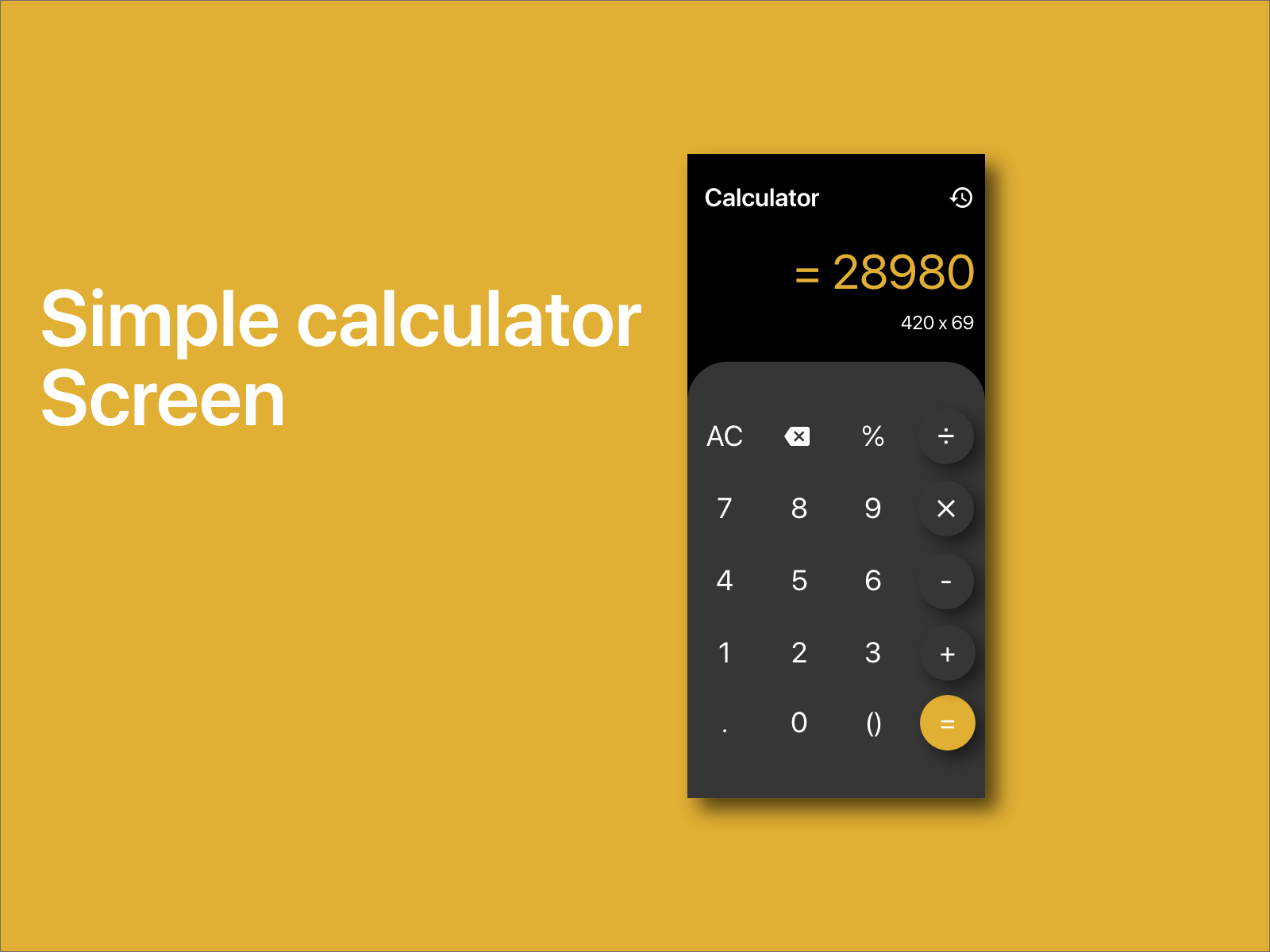 Daily UI 004 Simple Calculator By Abhishek P On Dribbble