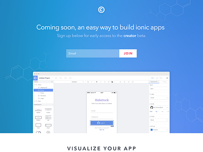 Creator Landing by Ben Sperry on Dribbble