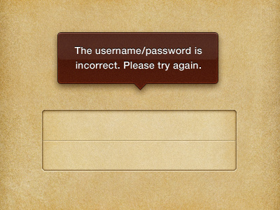 Error Bubble by Ben Sperry on Dribbble