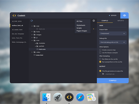 Codekit Dark UI by Byron Boshoff for Isoflow on Dribbble