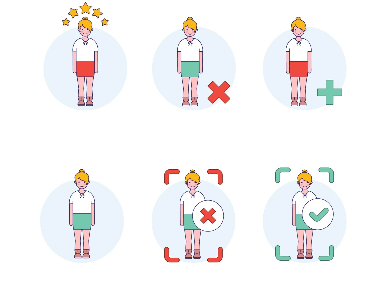 Character Set - Illustration by Natalya Skidan on Dribbble