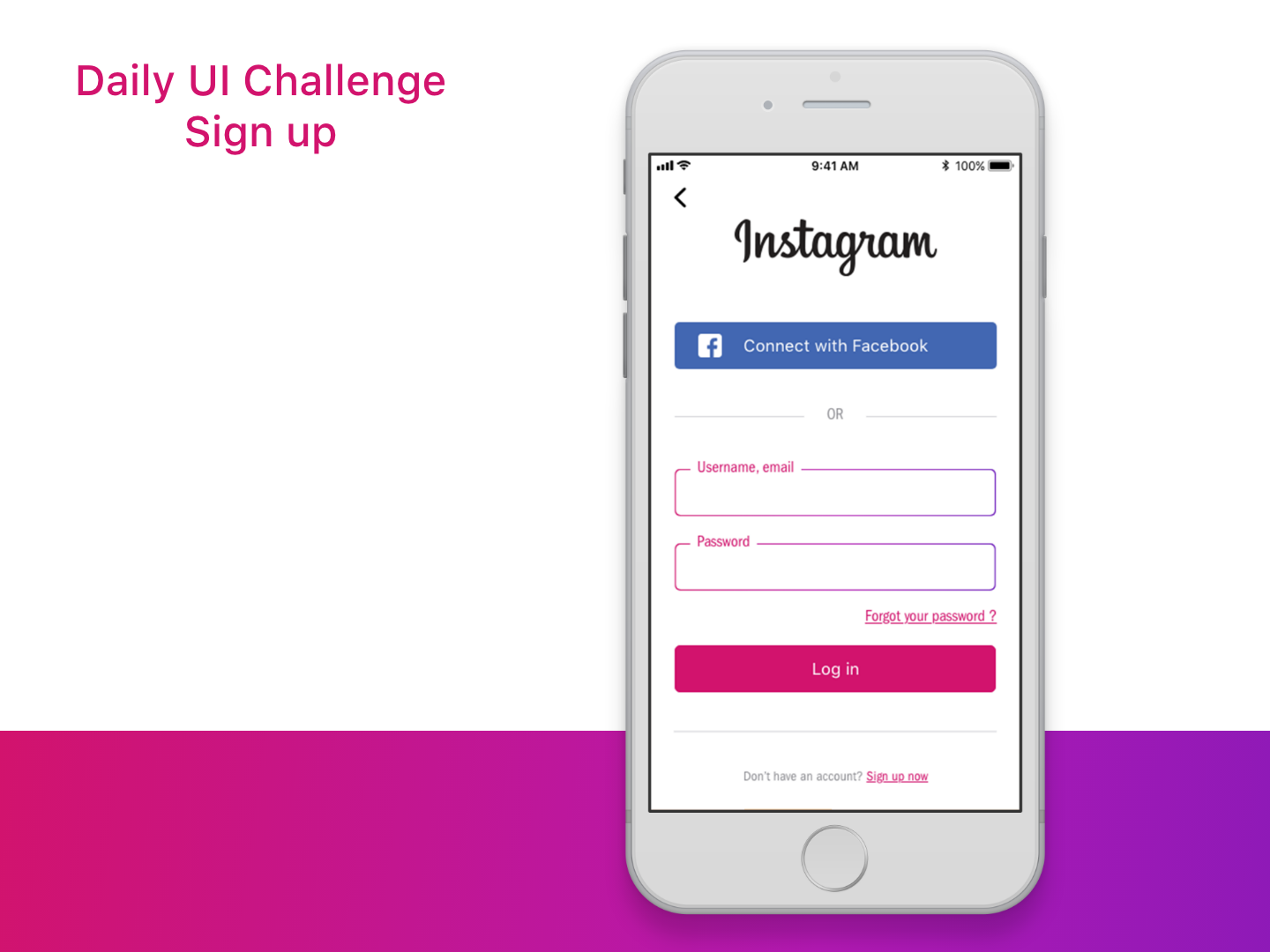 Daily UI Sign Up by Lucile Zancanaro on Dribbble