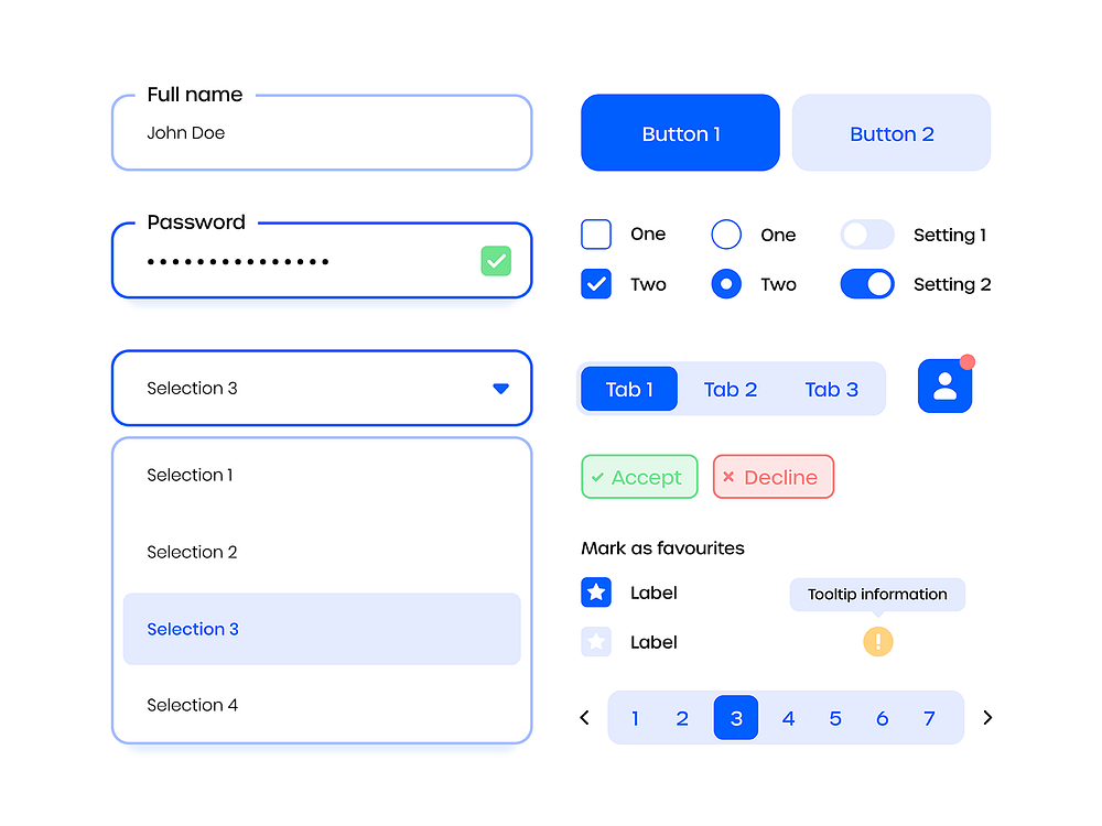 UI Elements by Algirdas Jasaitis on Dribbble
