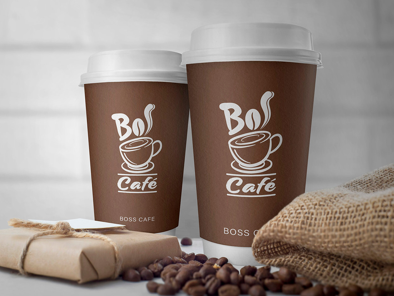 Logo Design- Boss Cafe by Anoop Narayanan on Dribbble