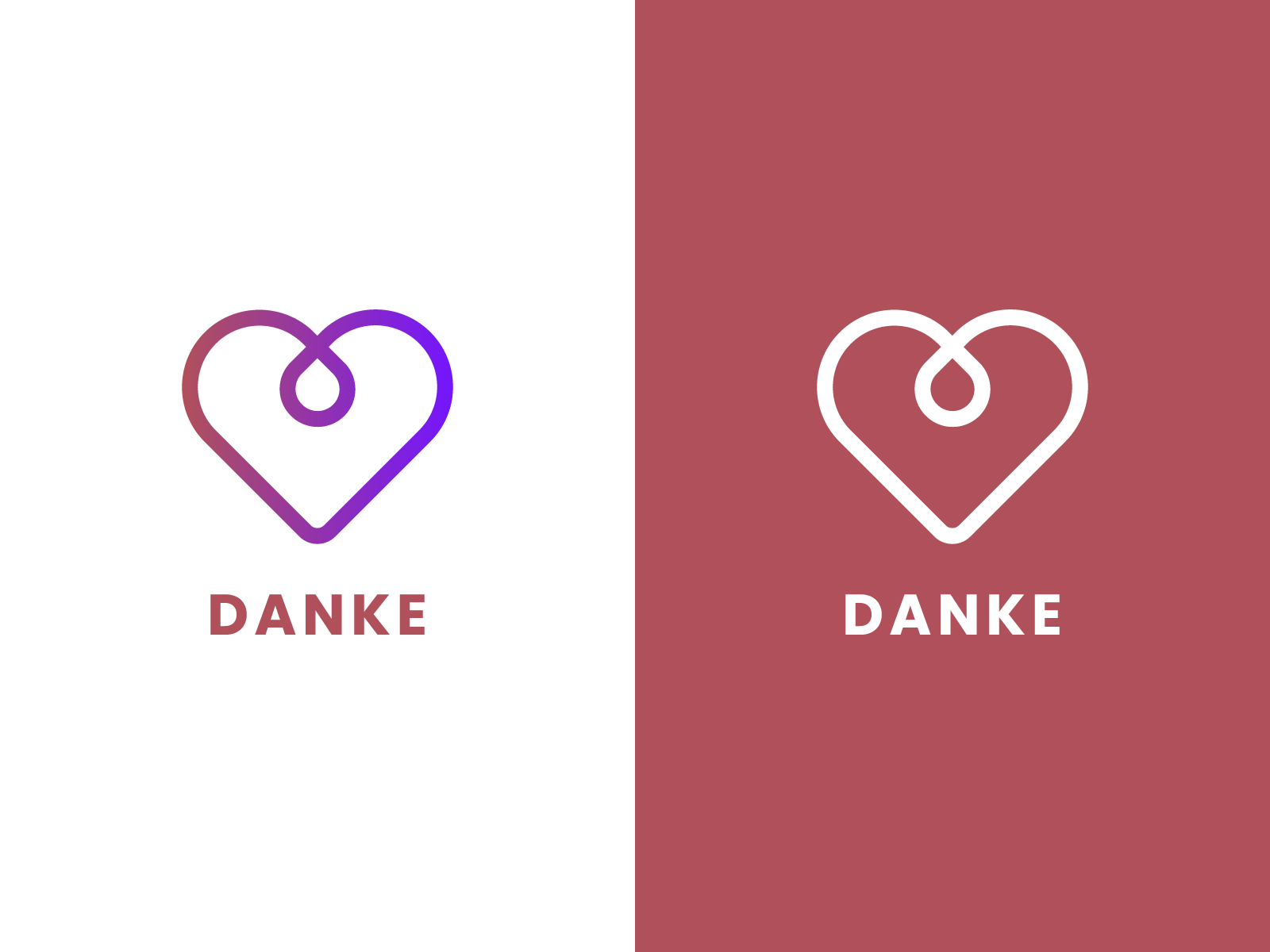 Danke Logo by Nick Kadolph on Dribbble