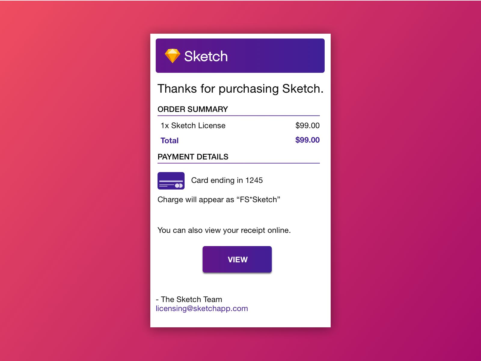 Daily UI 017 - Email Receipt by Ankur Jalota on Dribbble