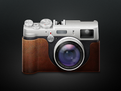 Fujifilm X100 Icon by Carlos Gavina on Dribbble