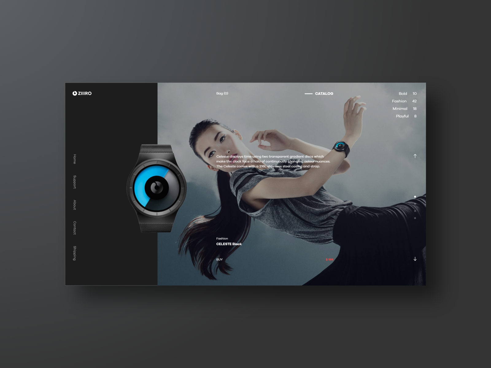 Watch website by Tri Tai ♠ on Dribbble