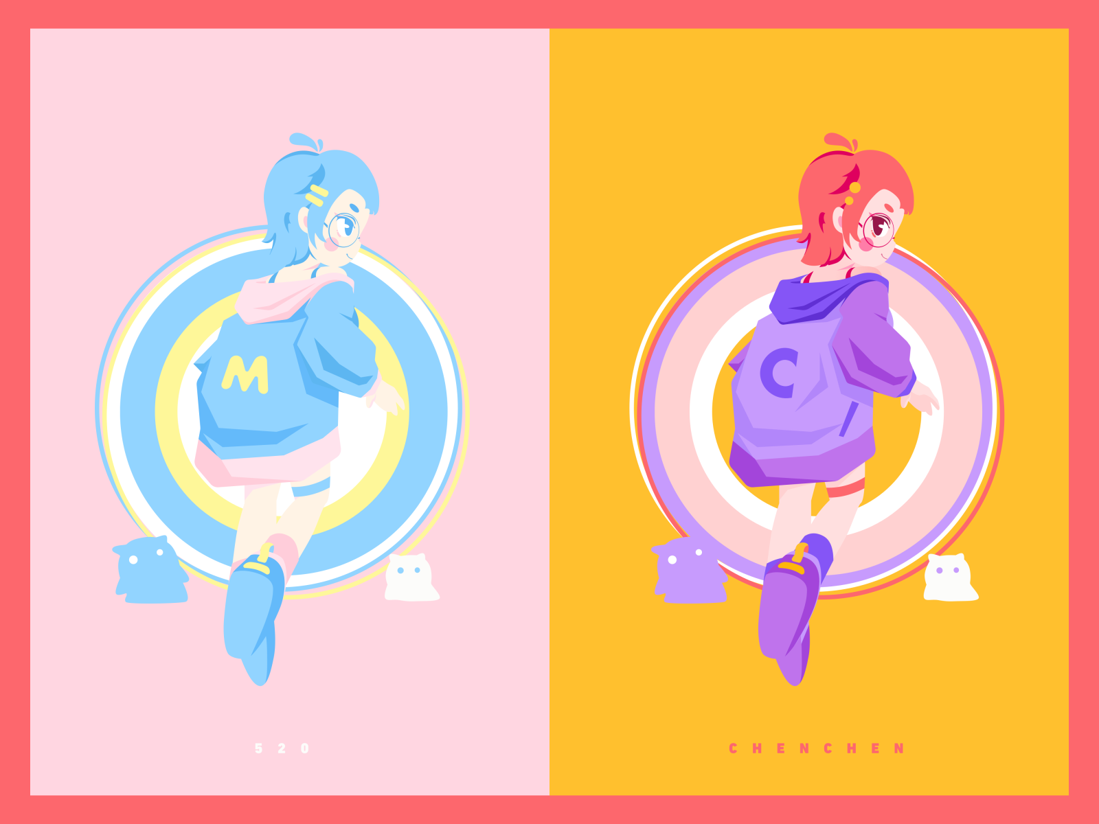 Girl 520 By On Dribbble Girl 520 By On Dribbble