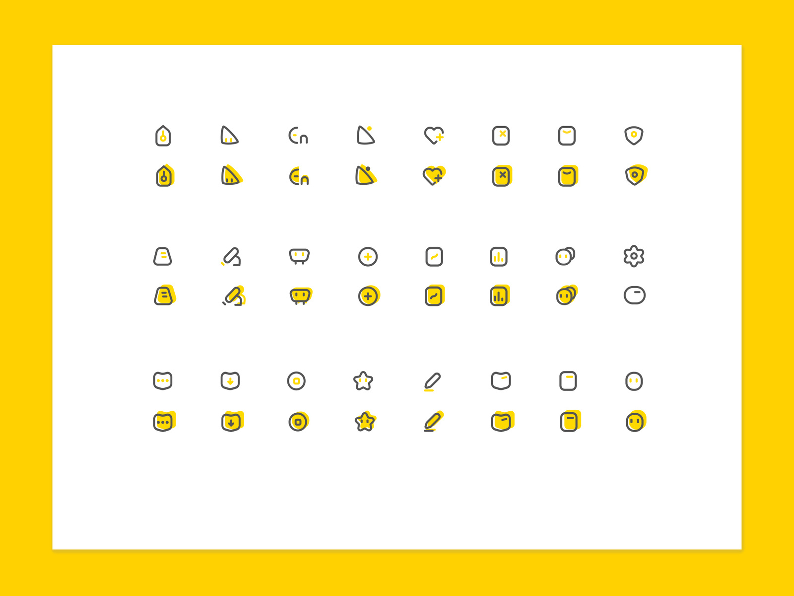 Educate Icons Yellow Yellooowww~~my other style~ by 咸懿 for DCU on Dribbble