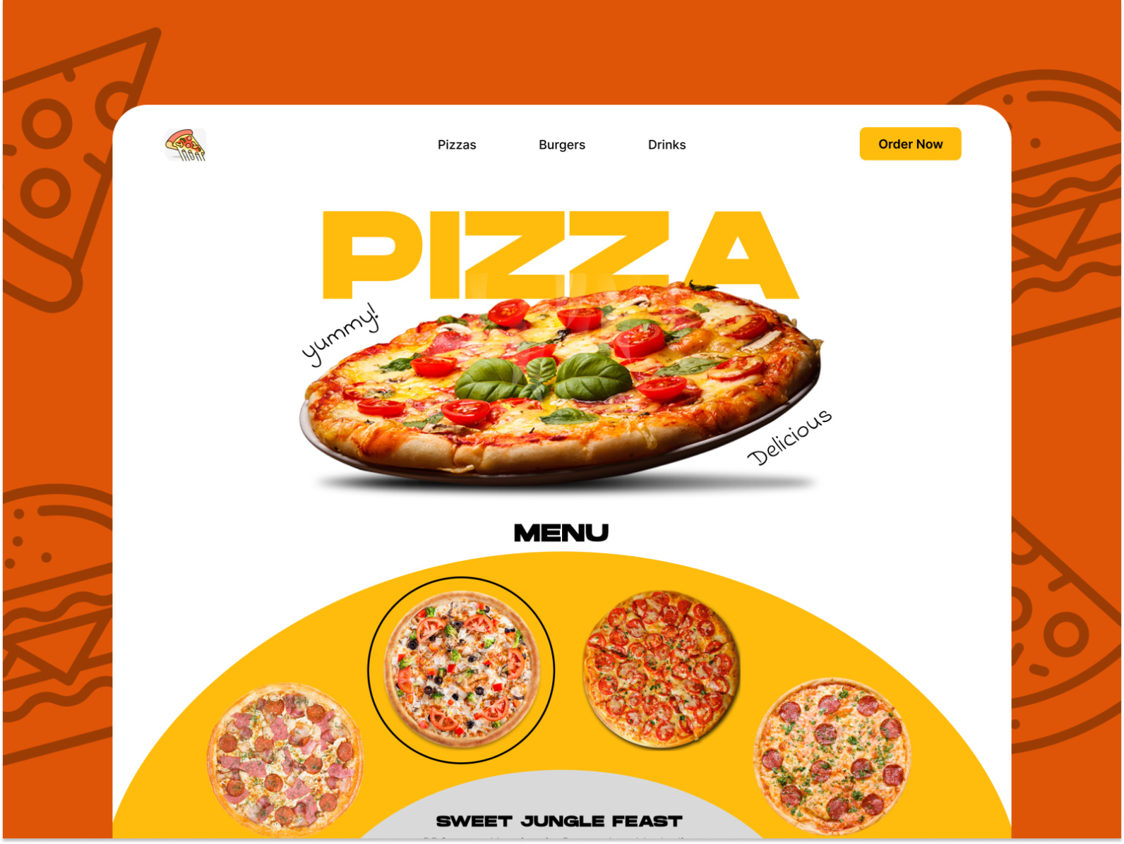 Pizza Ordering Website by Austin Alex on Dribbble