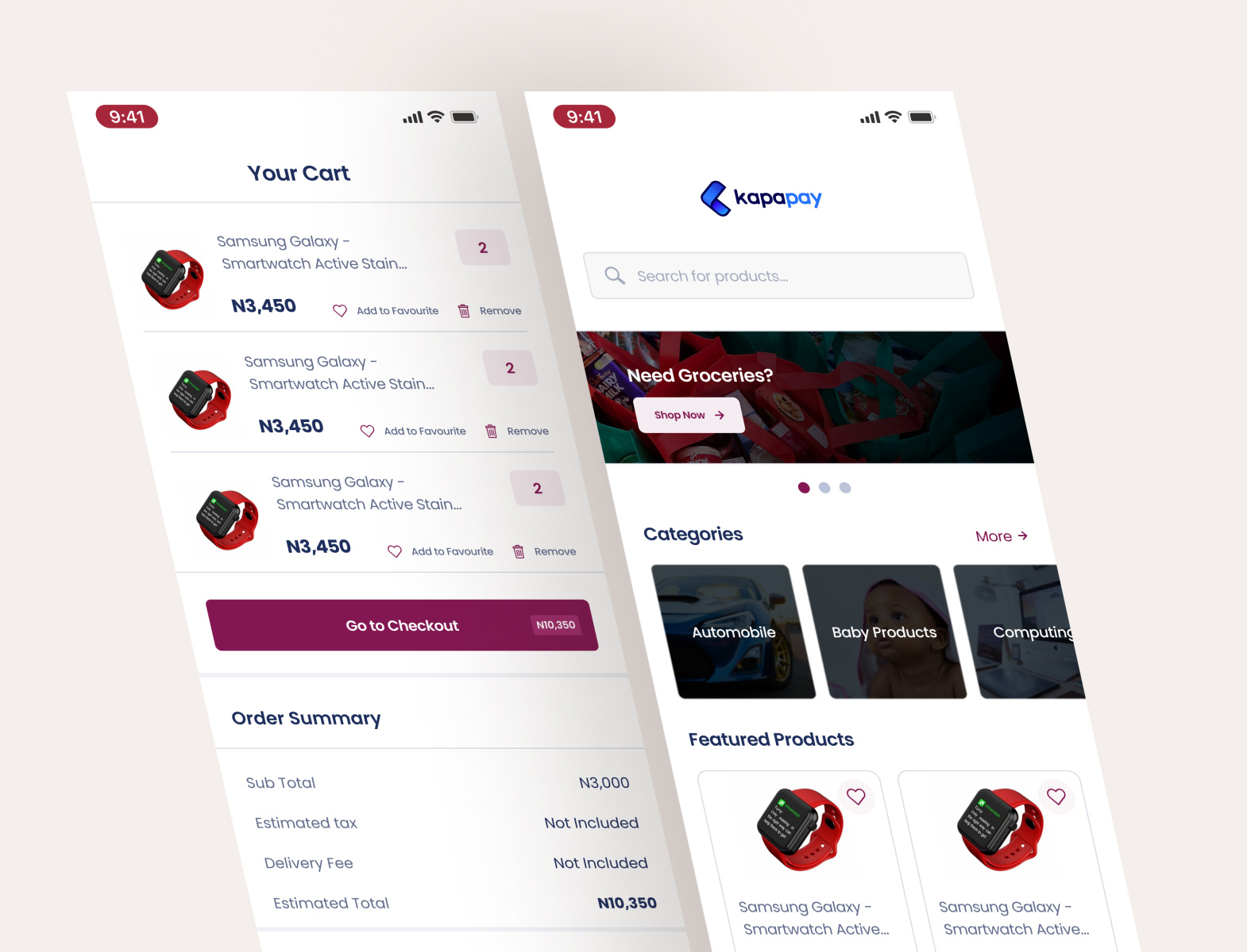 KapaPay - A BNPL Ecommerce Mobile App by Femi Awojana on Dribbble